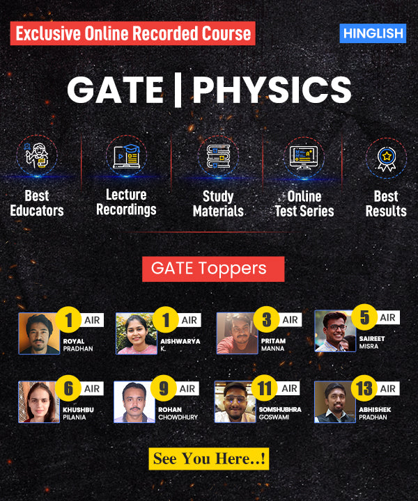 GATE PHYSICS : RECORDED ONLINE COURSE (HINGLISH) – IFAS ONLINE PHYSICS - CSIR NET, GATE, SET ...